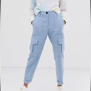 Bershka | Pants & Jumpsuits | Nwt Bershka Baby Blue Cargo Pant | Poshmark